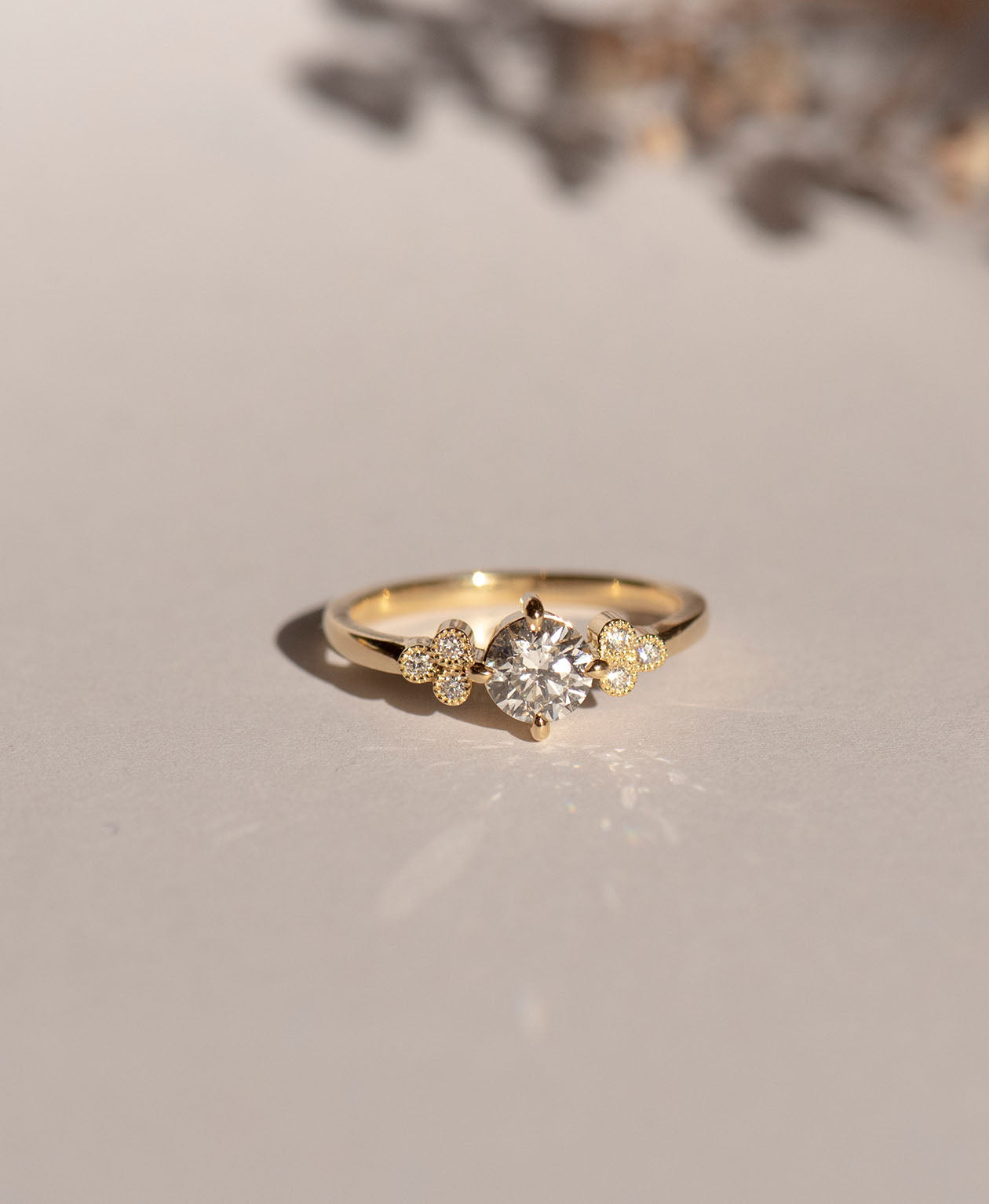 Mon Cheri Engagement Ring - 18k Yellow Gold, Round Diamond 0.70 carat | Zoë & Morgan NZ