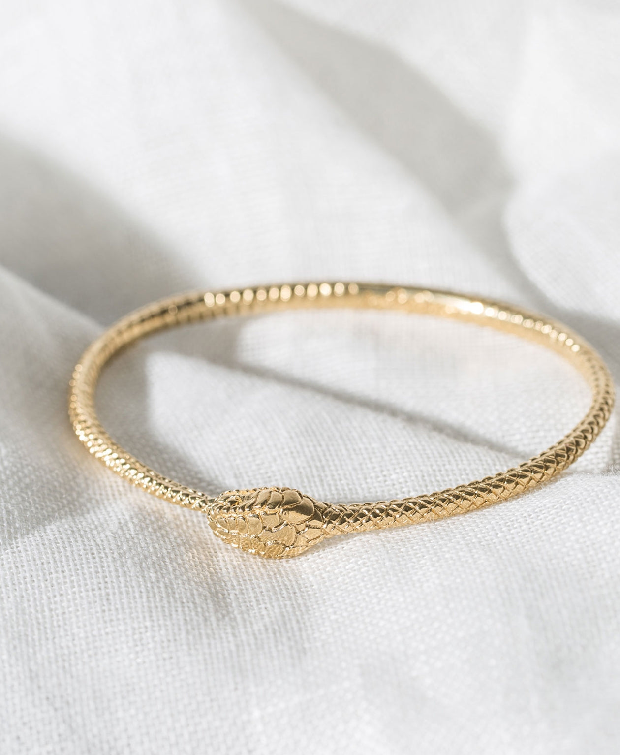 Eternity Snake Bracelet - 22k Gold Vermeil | Zoë & Morgan NZ