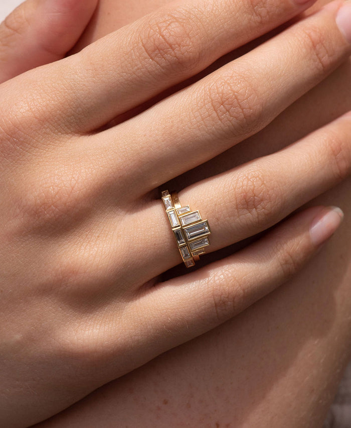 Ava Engagement Ring - 18k Yellow Gold, Diamond | Zoë & Morgan NZ