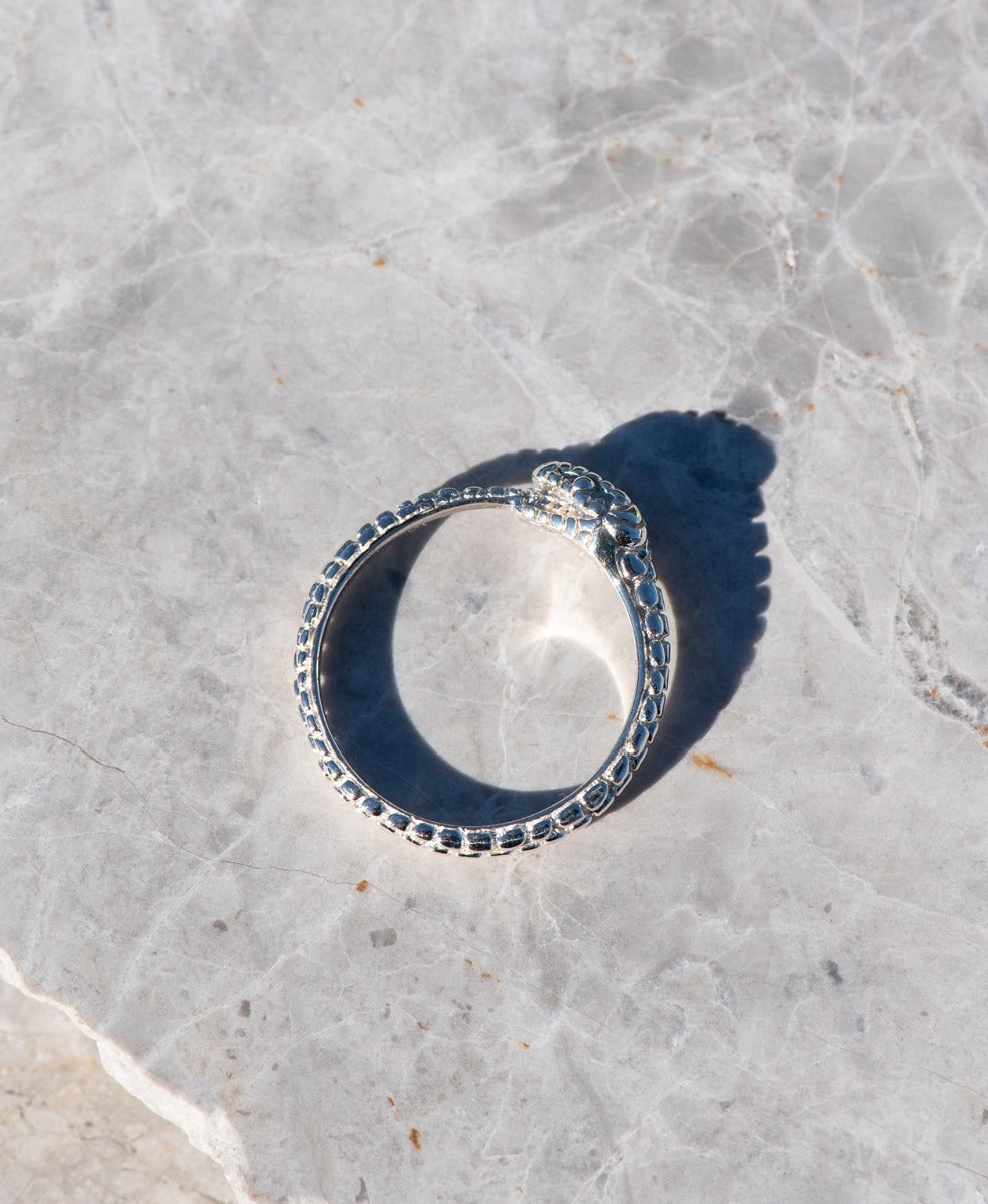 Eternity Snake Ring - Sterling Silver | Zoë & Morgan NZ