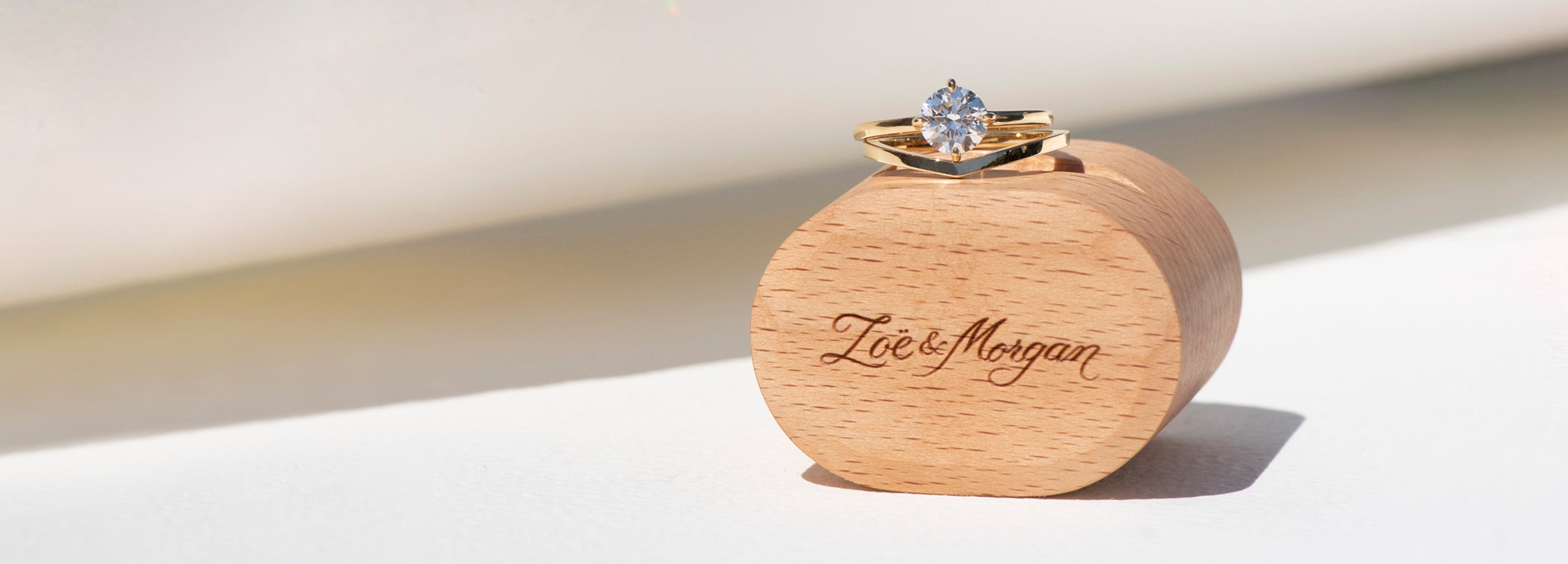 Ava Engagement Ring - 18k Yellow Gold, Diamond | Zoë & Morgan NZ
