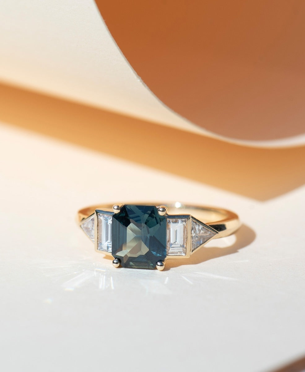 One of a Kind 397 - 18k Yellow Gold, Green Sapphire & Diamond | Zoë ...