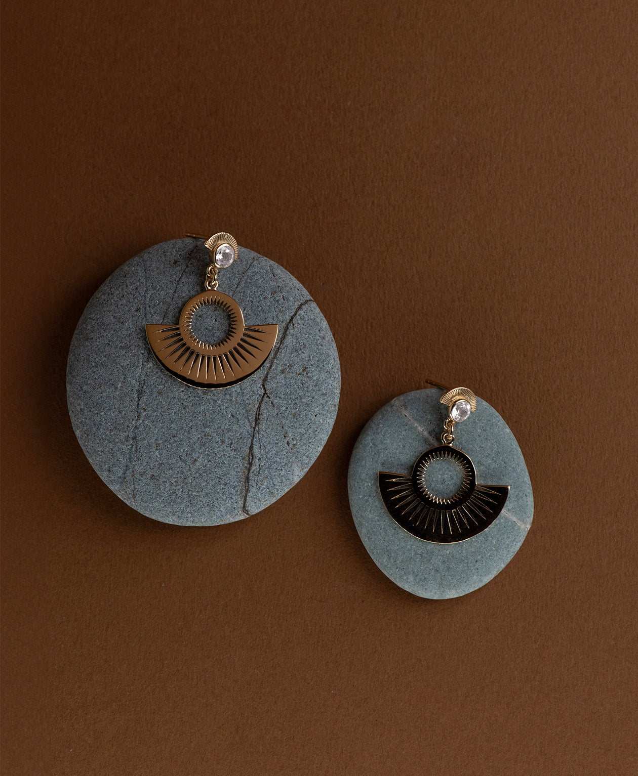 Pocket Full of Sunshine Earrings - 22k Gold Vermeil, Rose Quartz | Zoë ...