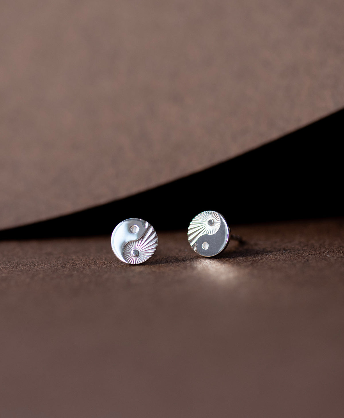 Yin Yang Studs - 925 Sterling Silver | Zoë & Morgan NZ